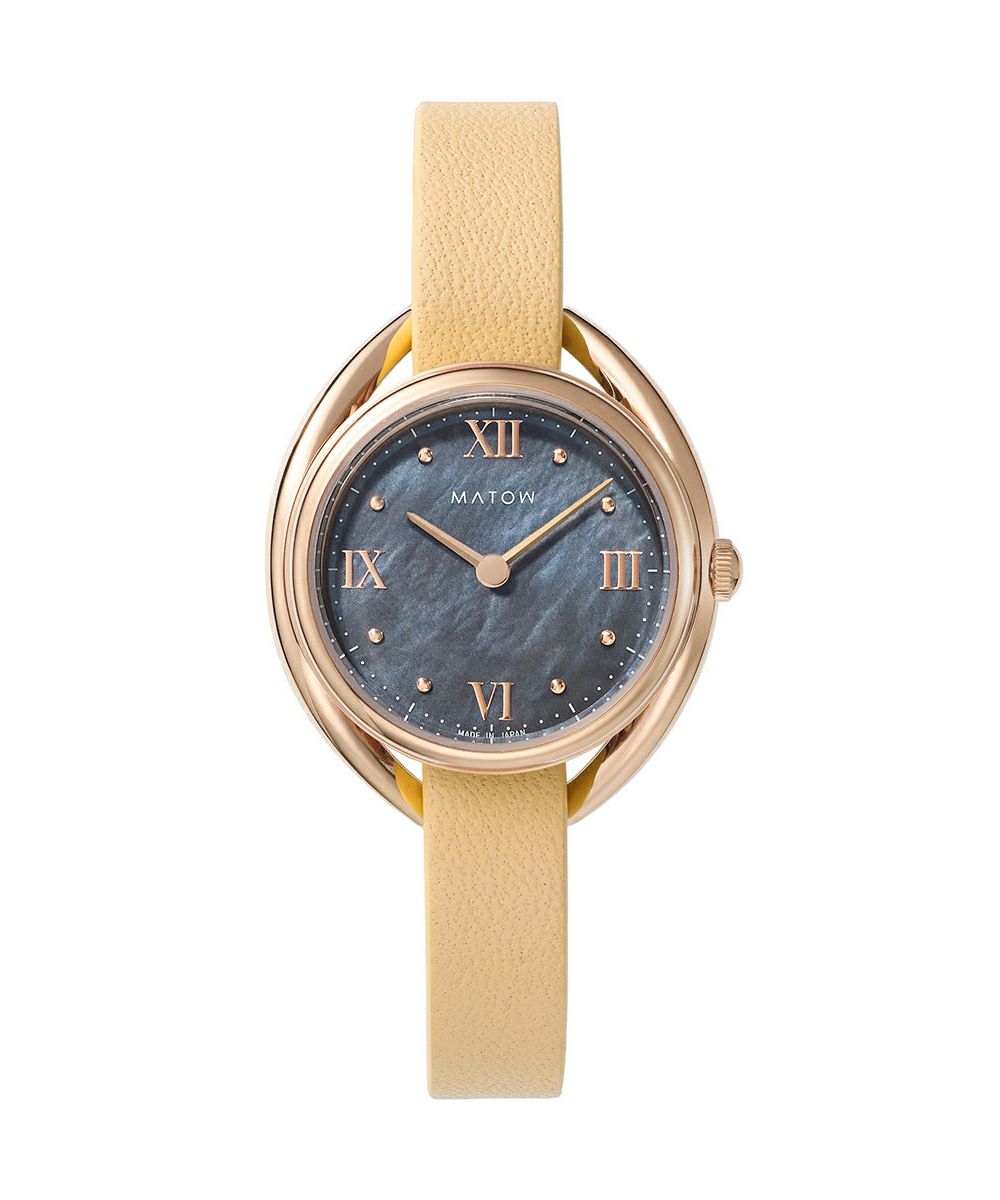 MATOW マトウ SHIKI ROUND ROSE GOLD 藍炭 / HARU ミモザ レディース 腕時計 ブランド 女性 おしゃれ